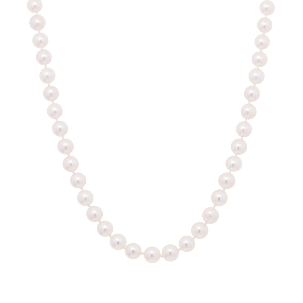 Mikimoto Gold Seal Pearl 9ct Gold Necklace With Box,Papers,Receipt & G ...