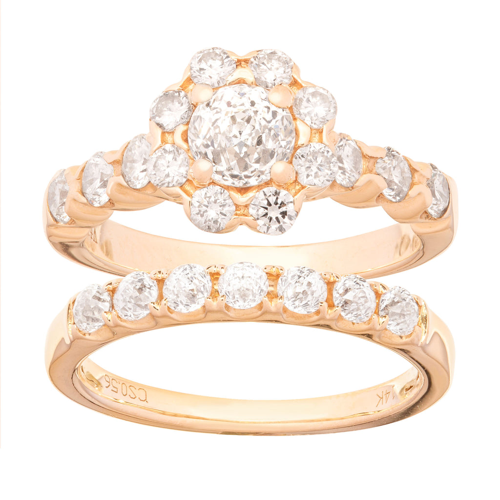 14ct Yellow Gold Diamonds International Crown Of Light Engagement Ring ...