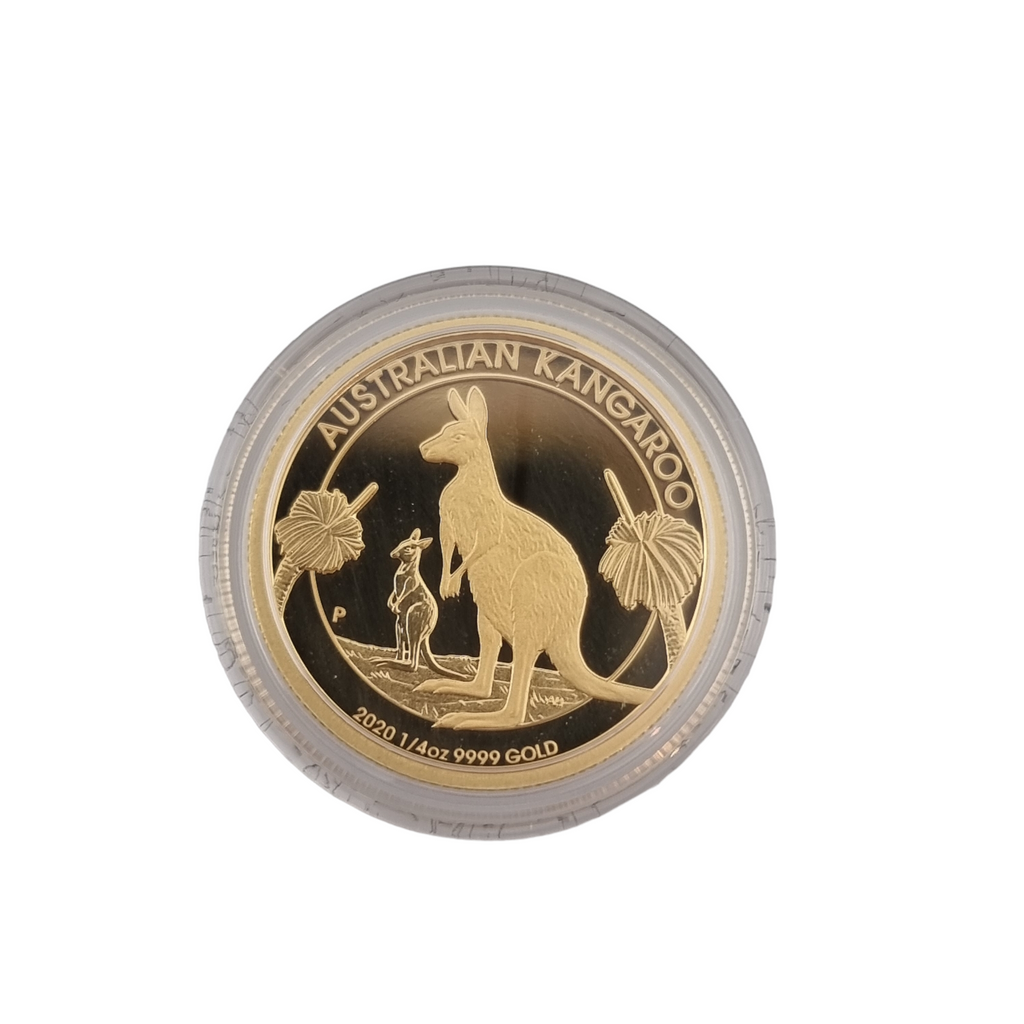 2020 1/4oz 24ct Gold Proof Kangaroo Bullion Coin Limited To 500 ...