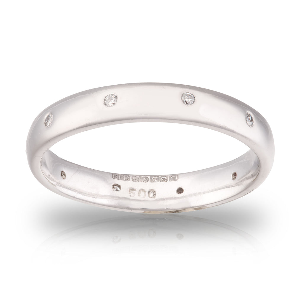 Palladium Diamond Set Full Eternity/Wedding Band Ring – Dobson Fine ...